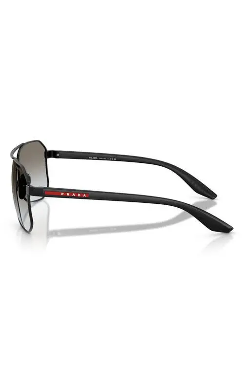 Prada 62mm Gradient Pilot Sunglasses