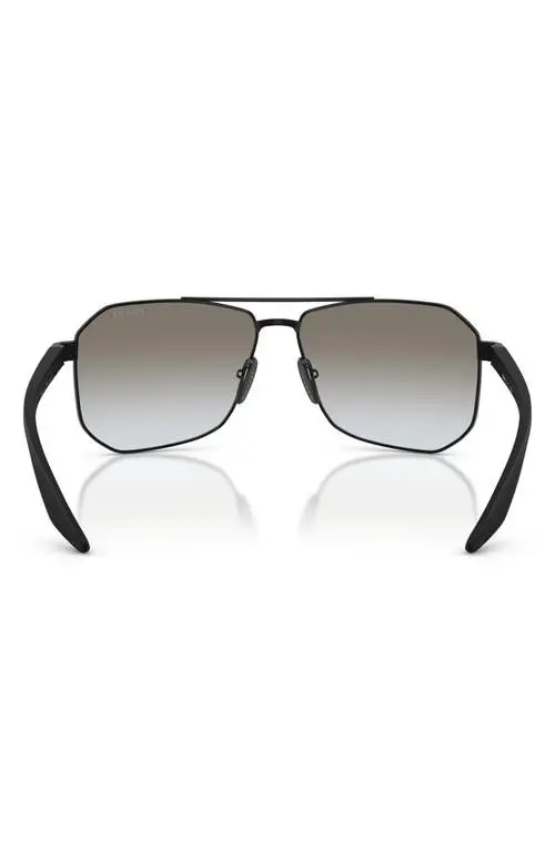 Prada 62mm Gradient Pilot Sunglasses