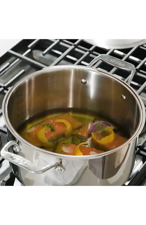 ALL-CLAD Simply Strain 6-quart Multipot With Strainer Lid