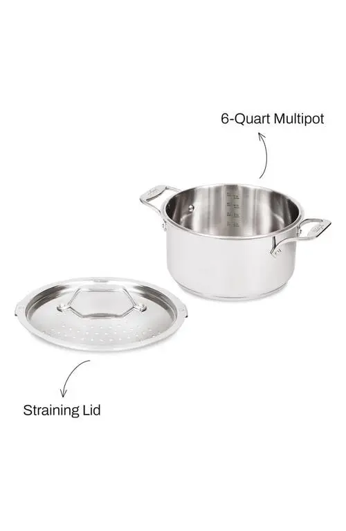 ALL-CLAD Simply Strain 6-quart Multipot With Strainer Lid