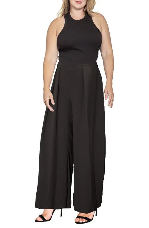 STANDARDS & PRACTICES High-waisted Wide Leg Pants - Black