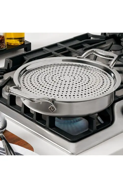 ALL-CLAD D5 8-quart Stock Pot With Splatter Guard Lid