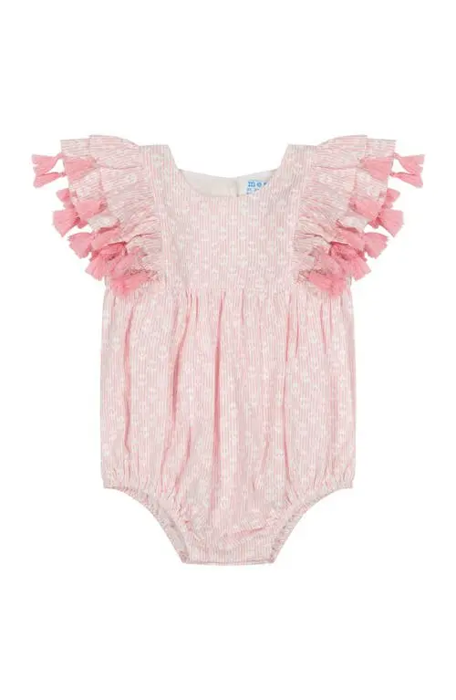 MER ST. BARTH Anna Baby Romper - Rose Stripe