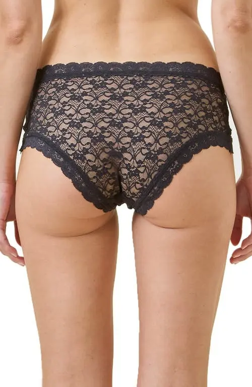 PAPINELLE Lace Boyshorts - Black