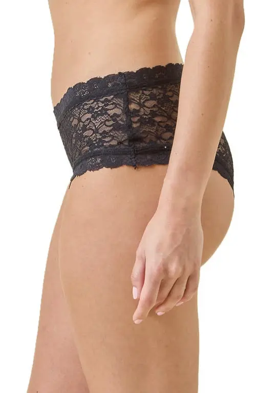 PAPINELLE Lace Boyshorts - Black