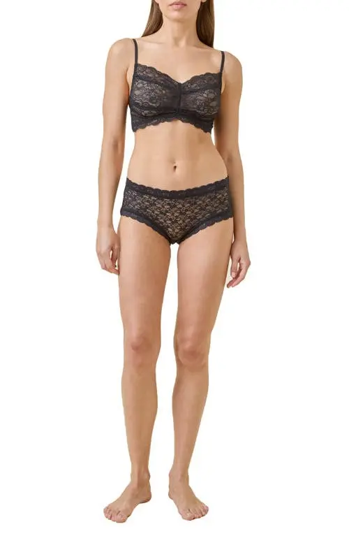 PAPINELLE Lace Boyshorts - Black