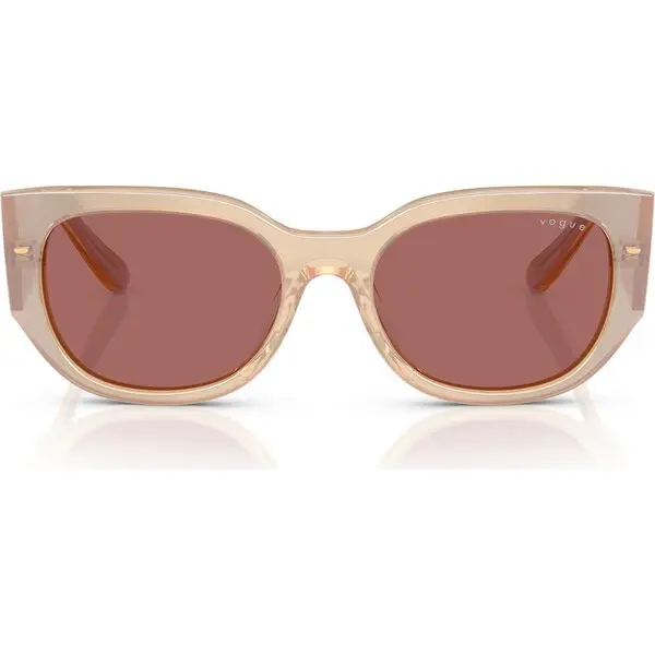 VOGUE 53mm Irregular Sunglasses - Beige