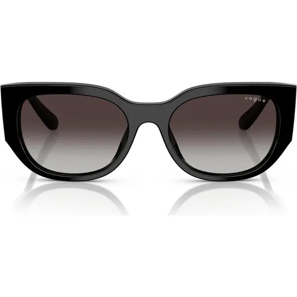 VOGUE 53mm Irregular Sunglasses - Black