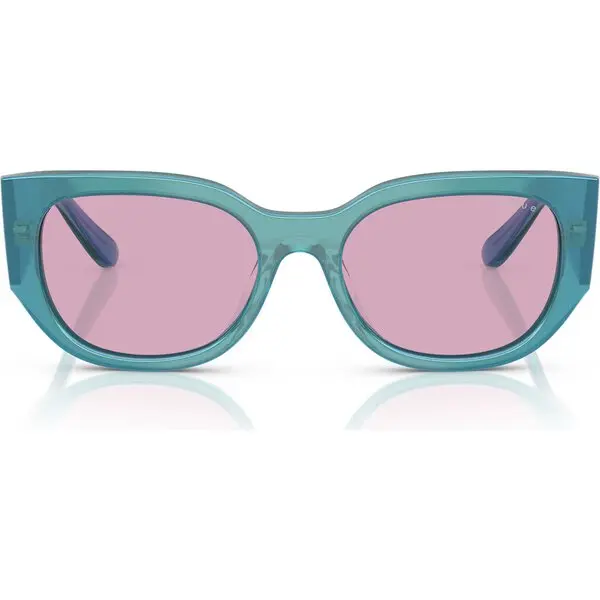VOGUE 53mm Irregular Sunglasses - Teal