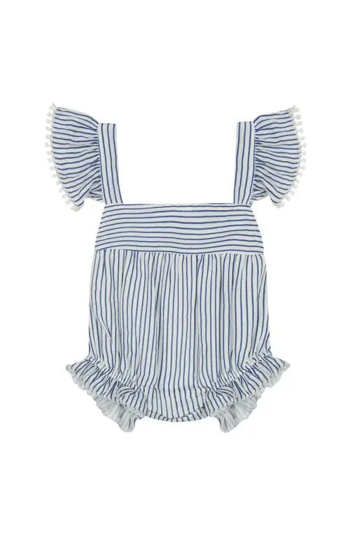MER ST. BARTH Chloe Baby Romper - Marine Stripe