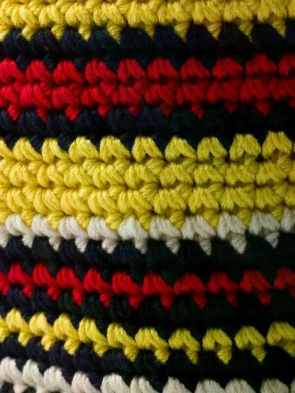Prada Striped Crochet Bucket Hat