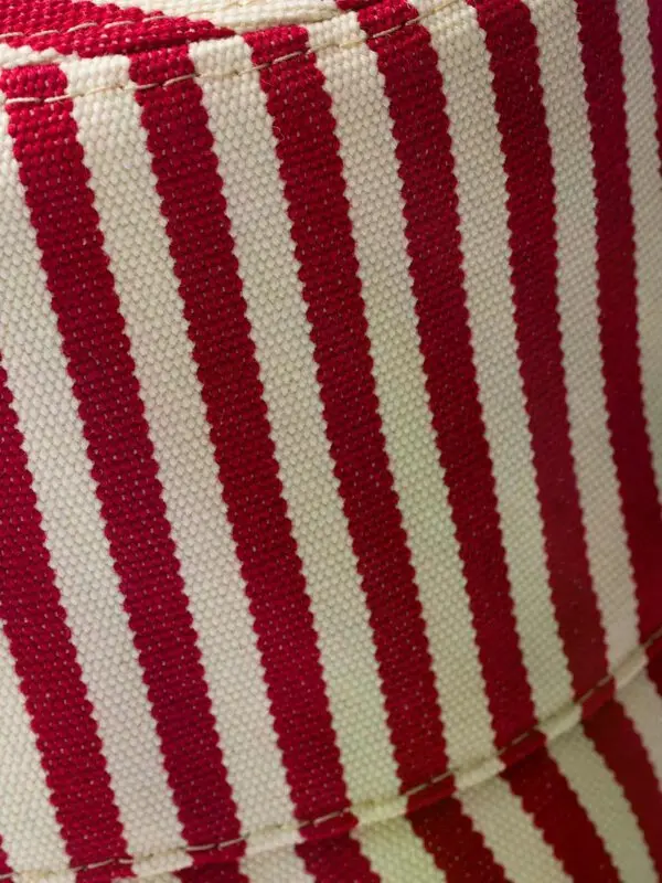 Prada Striped Bucket Hat - Red