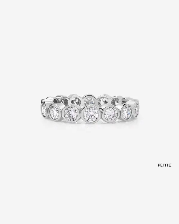 Ring Concierge Lab Grown Diamond Bezel Eternity Band - Platinum