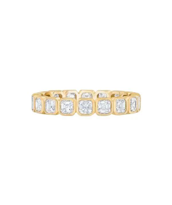 Ring Concierge Lab Diamond Asscher Bezel Eternity Band