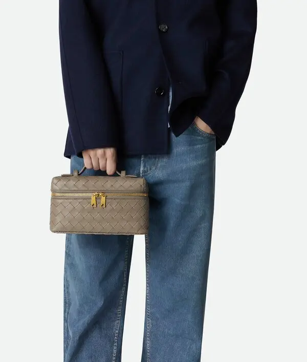 Bottega Veneta Intrecciato Leather Vanity Case