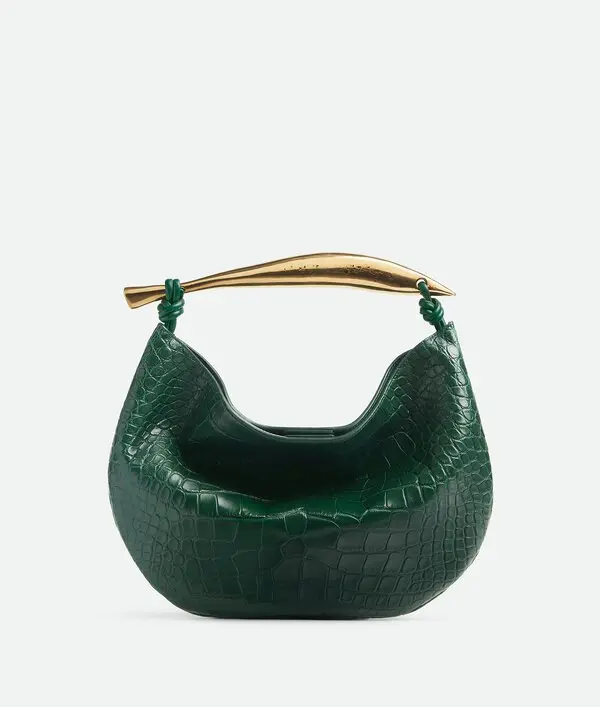 BOTTEGA  VENETA Sardine Alligator Top Handle Bag