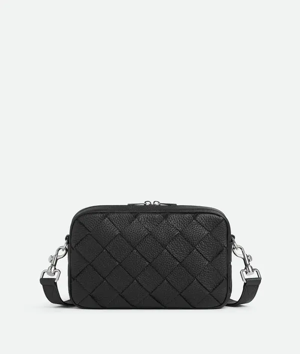 BOTTEGA  VENETA Small Intrecciato Camera Cross-body Bag - Black