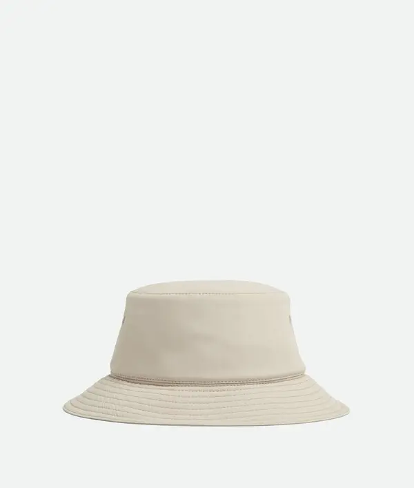 BOTTEGA  VENETA Washed Tech Nylon Bucket Hat - Gray Putty