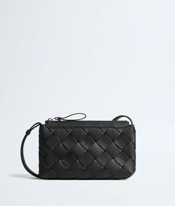 Bottega Veneta Diago Zipped Messenger - Black