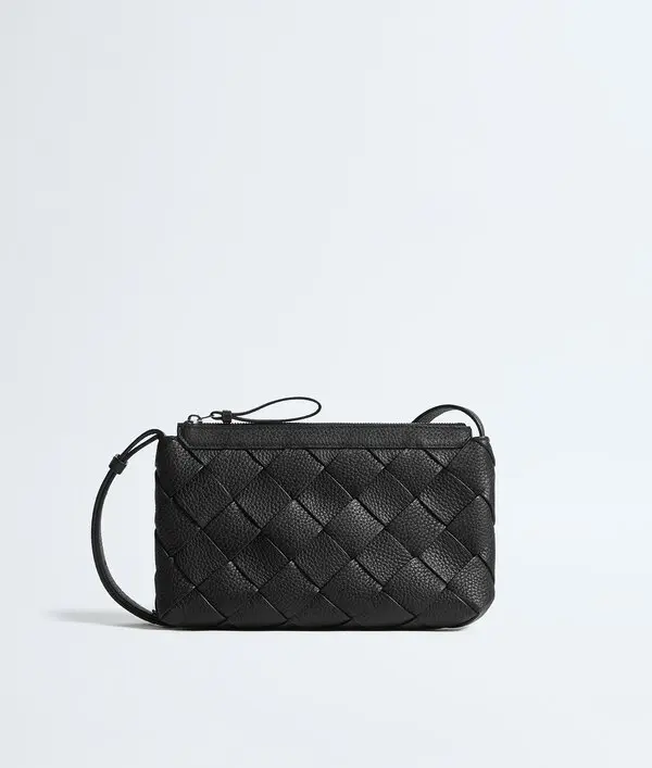 Bottega Veneta Diago Zipped Messenger - Black