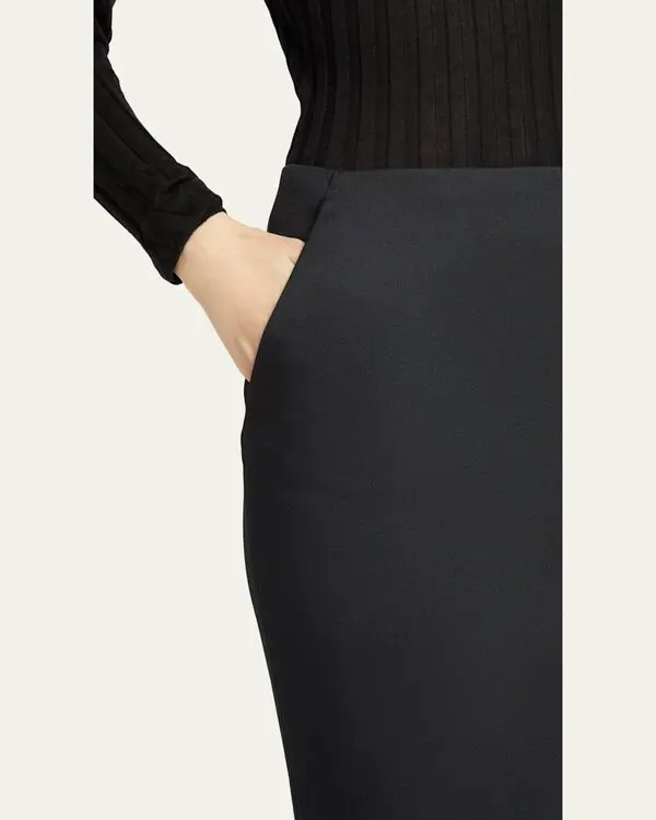 Giorgio Armani Techno Scuba Pencil Skirt