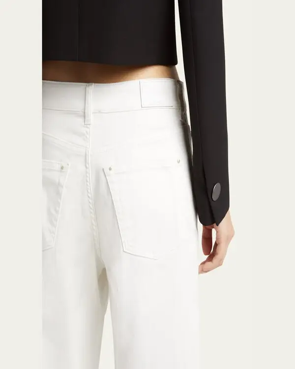 Giorgio Armani Wide-leg Stretch-cotton Jeans