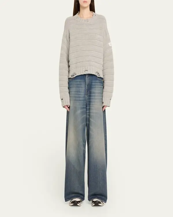 MAISON MARGIELA Five-pocket Wide-leg Jeans