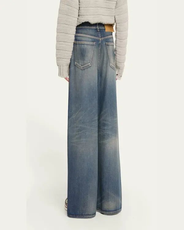 MAISON MARGIELA Five-pocket Wide-leg Jeans