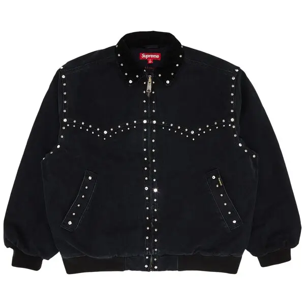 Supreme Studded Work Jacket - Black