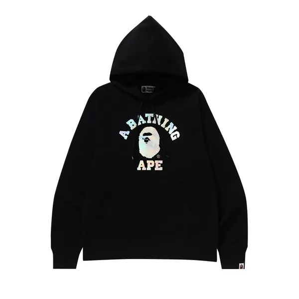 A BATHING APE Aurora College Pullover Hoodie - Black