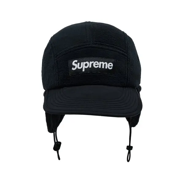 Supreme Polartec Earflap Camp Cap - Black