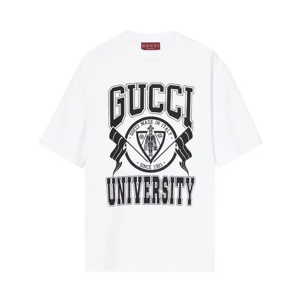 Gucci Printed Jersey T-shirt - White