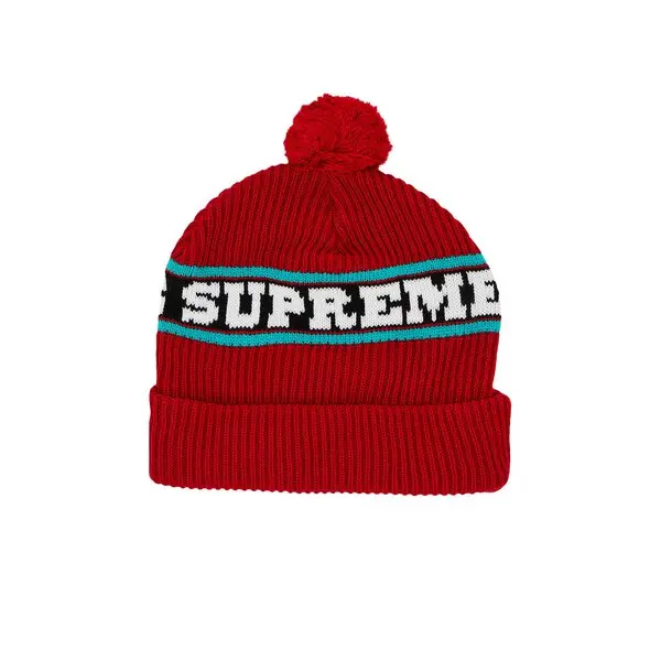 Supreme Big Stripe Beanie - Red