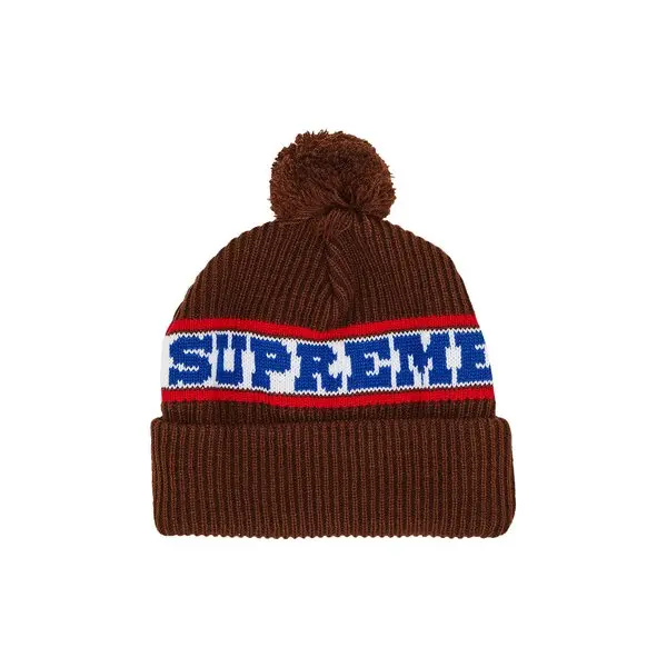 Supreme Big Stripe Beanie - Brown