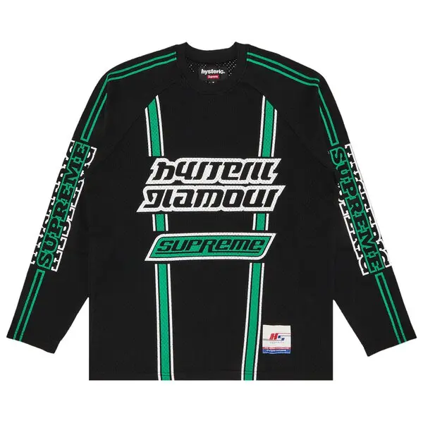 Supreme X Hysteric Glamour Mesh Long-sleeve Top - Black