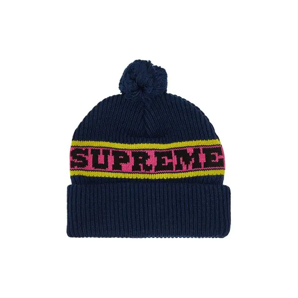 Supreme Ribbed Beanie - Blue