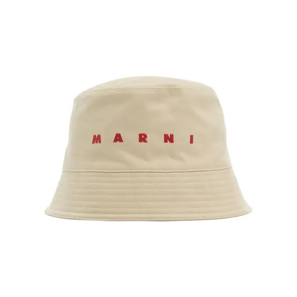 Marni Logo Bucket Hat - White