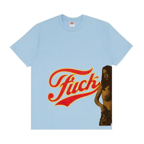 Supreme X Hysteric Glamour Fuck Tee 'powder