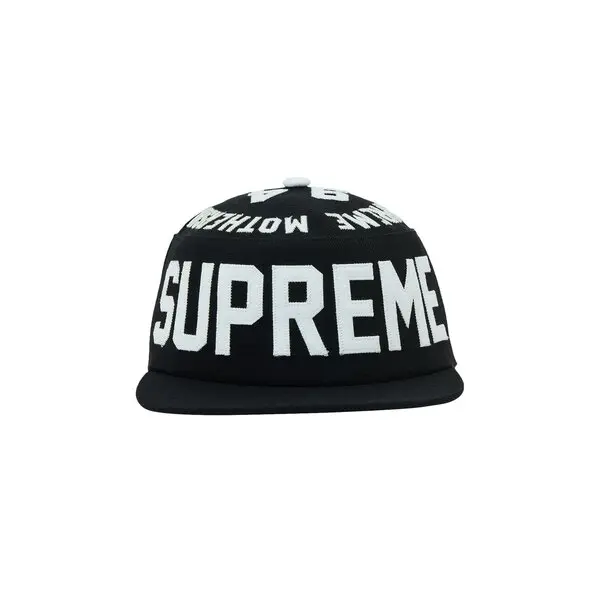 Supreme Alpha Omega Pillbox Cap - Black