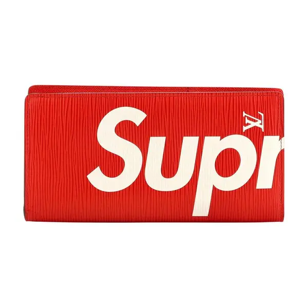 LOUIS VUITTON X Supreme Brazza Wallet - Red