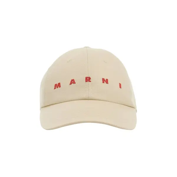 Marni Logo Baseball Cap - White