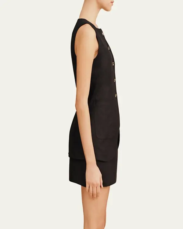 Posse Emma Linen Vest - Black