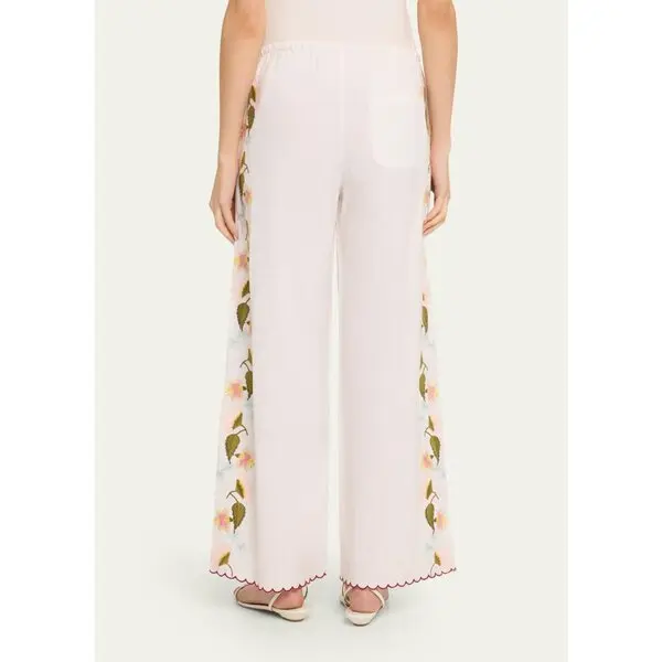 Ciao Lucia Ermmano Embroidered Drawstring Pants