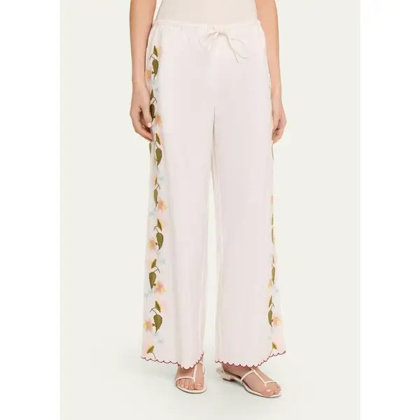 Ciao Lucia Ermmano Embroidered Drawstring Pants