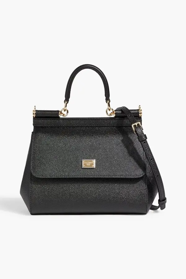 Dolce & Gabbana Sicily Pebbled-leather Tote
