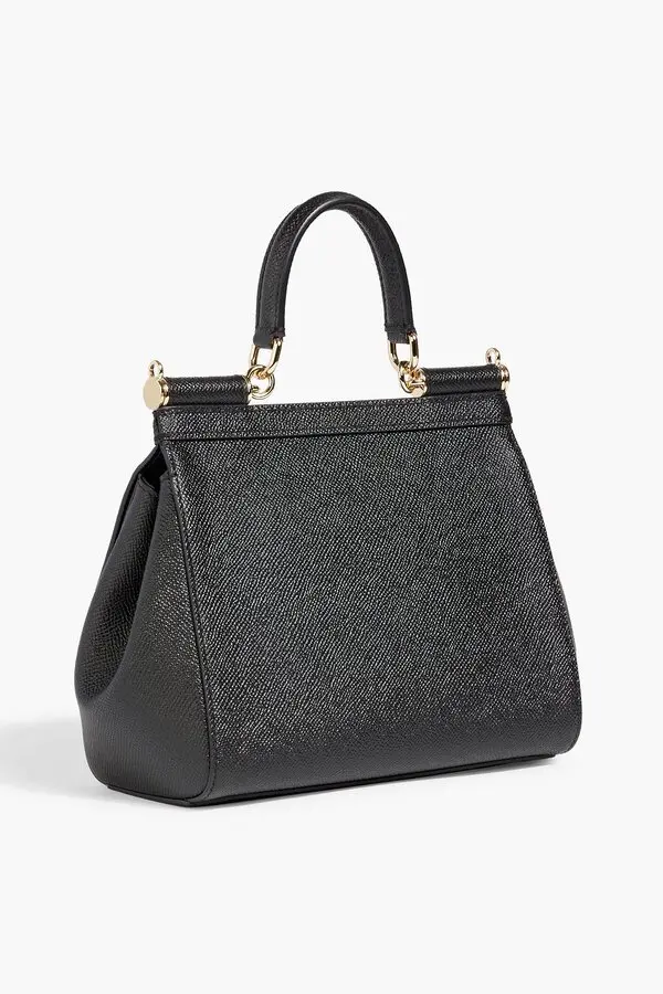 Dolce & Gabbana Sicily Pebbled-leather Tote