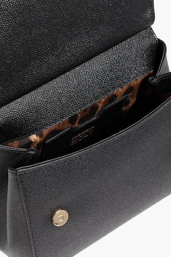 Dolce & Gabbana Sicily Pebbled-leather Tote