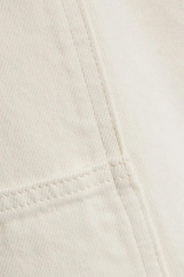 Vince Cropped High-rise Cargo Jeans - Ivory
