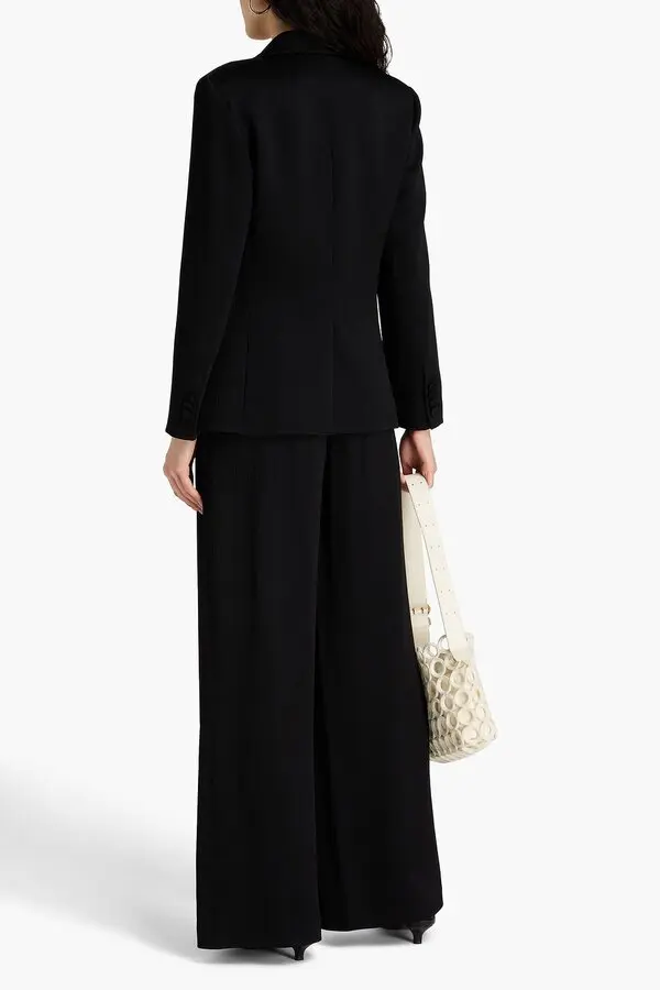 JOSEPH Joaquim Satin-crepe Blazer - Black