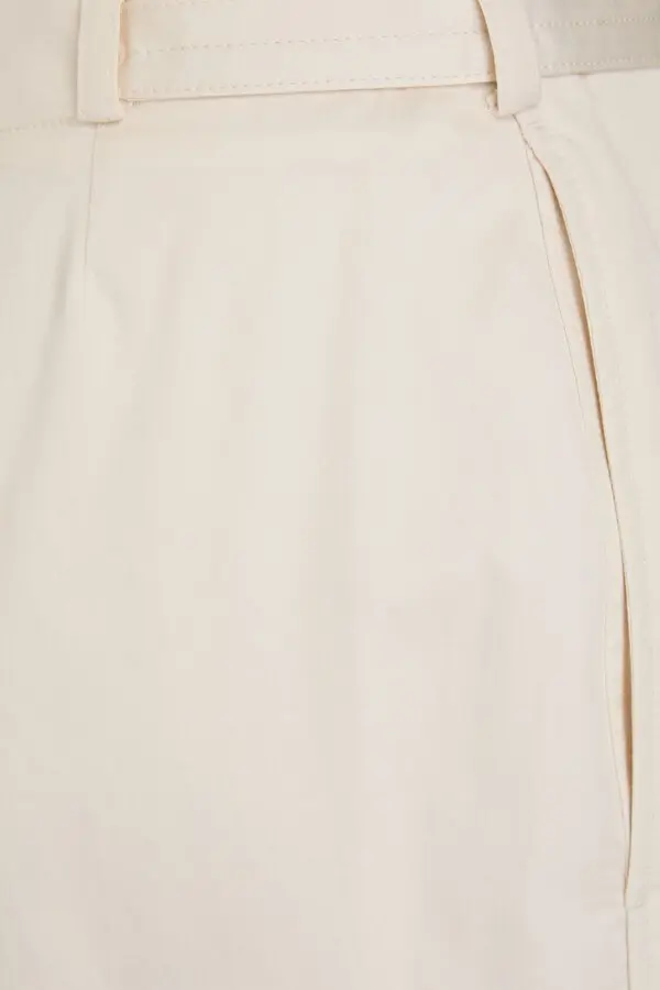 JOSEPH Tunius Cotton-sateen Wide-leg Pants - Ivory